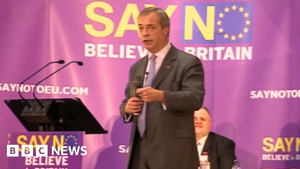 Nigel Farage addresses UKIP rally in Gloucester - BBC News