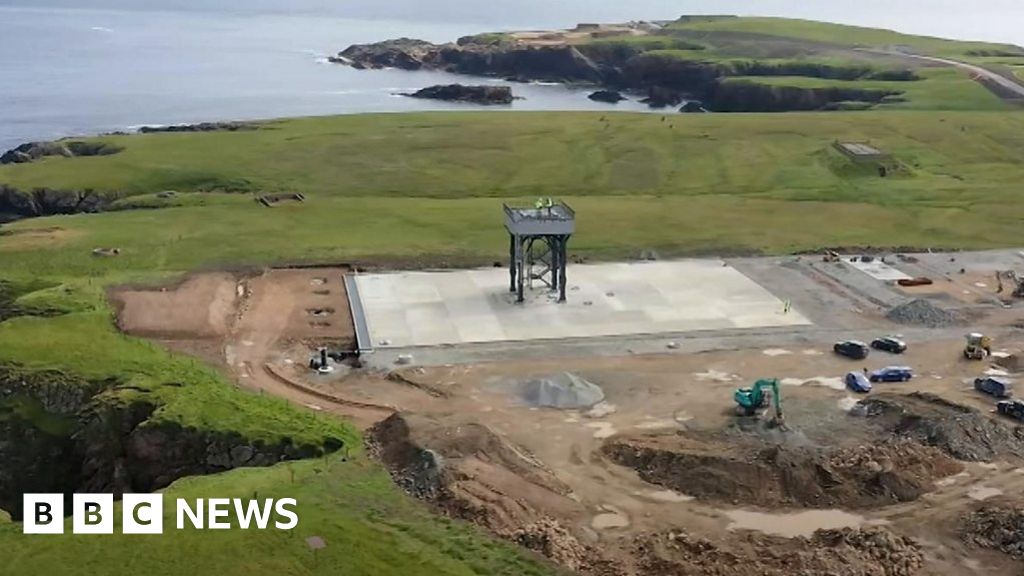 The spaceport built on tiny Scottish island Unst - BBC News