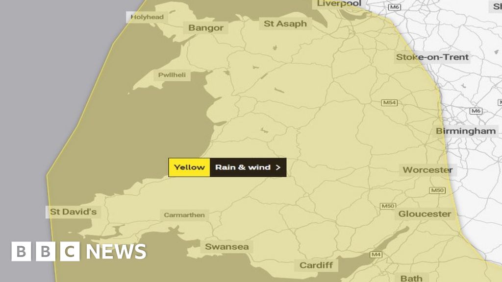 Wales weather: Wind and rain warning by Met Office - BBC News