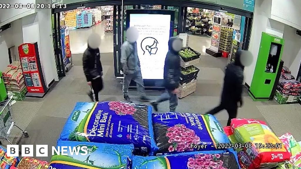 CCTV shows gang moments before Redditch Asda stabbing