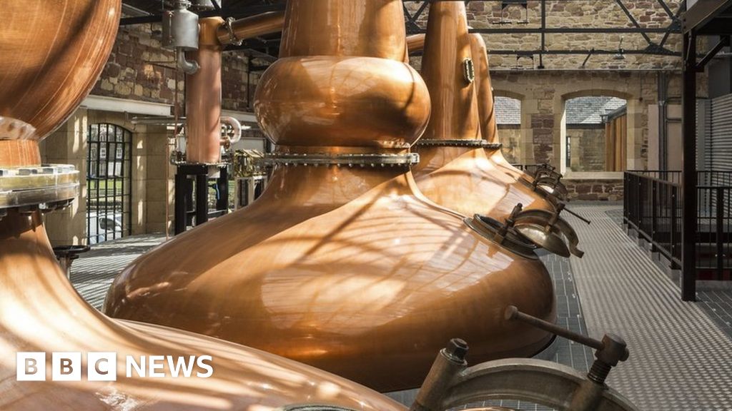 Borders Distillery opens to the public in Hawick - BBC News