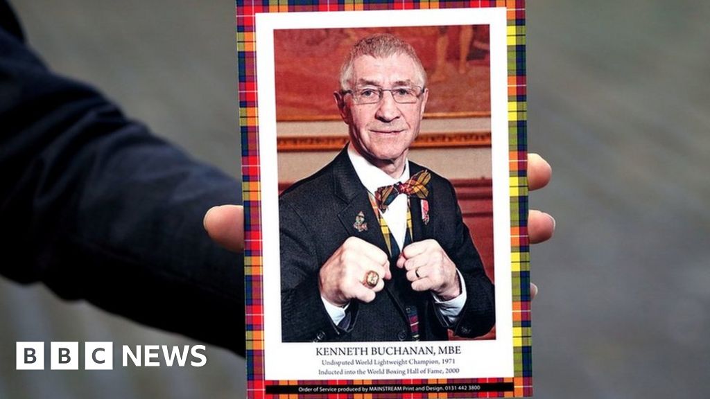 Ken Buchanan: Fans and mourners in final tribute to boxing legend - BBC ...