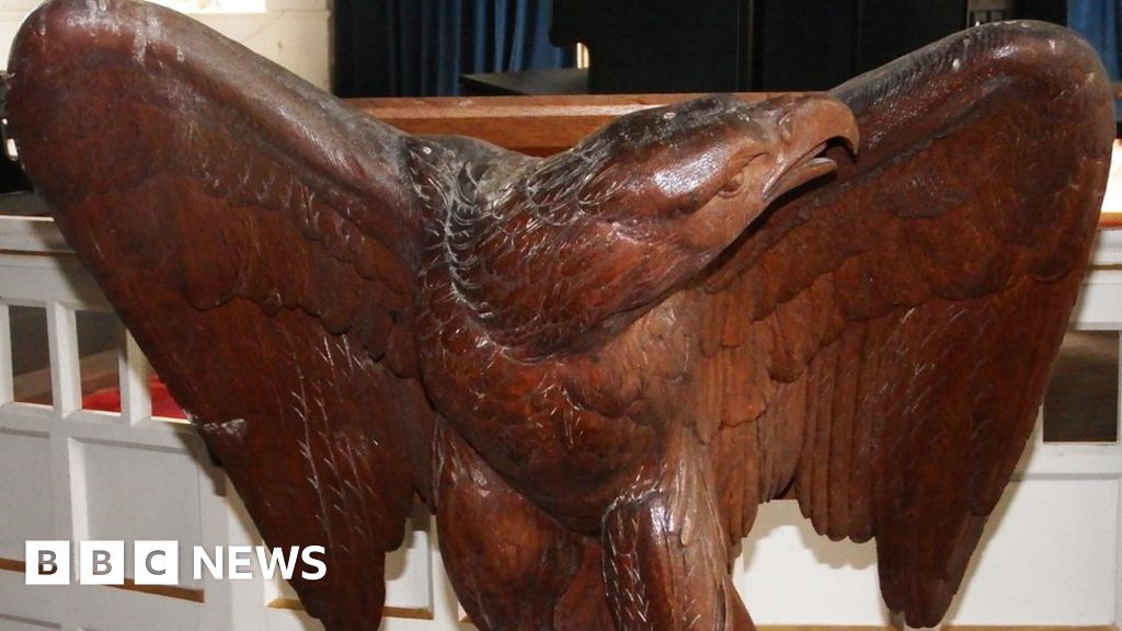 Appeal after Baumber St Swithin's Church eagle lectern stolen - BBC News