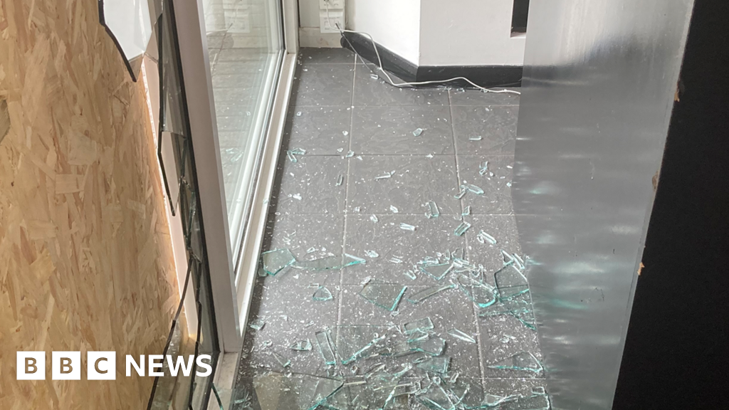 Shop windows smashed in overnight attacks