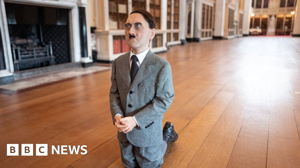 Praying Hitler on display at Churchill's birthplace - BBC News