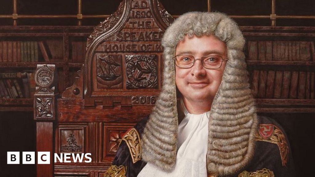 Portrait of Speaker of the House of Keys Juan Watterson unveiled - BBC News