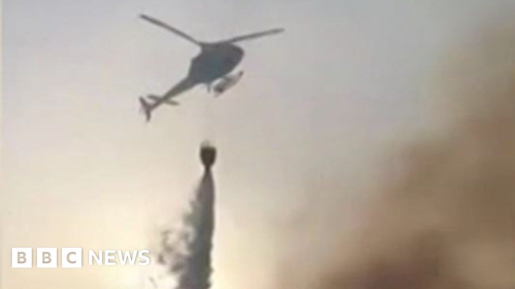 Wareham Forest Fire: Helicopter 'water bombing' site of flare-ups - BBC ...