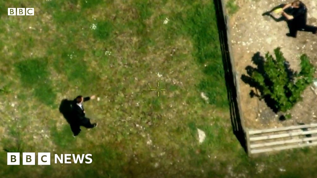 Footage of arrest of double killer Boulton