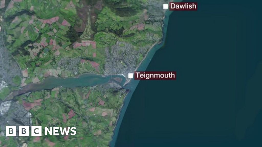 Devon train line re-opens after rockfall - BBC News