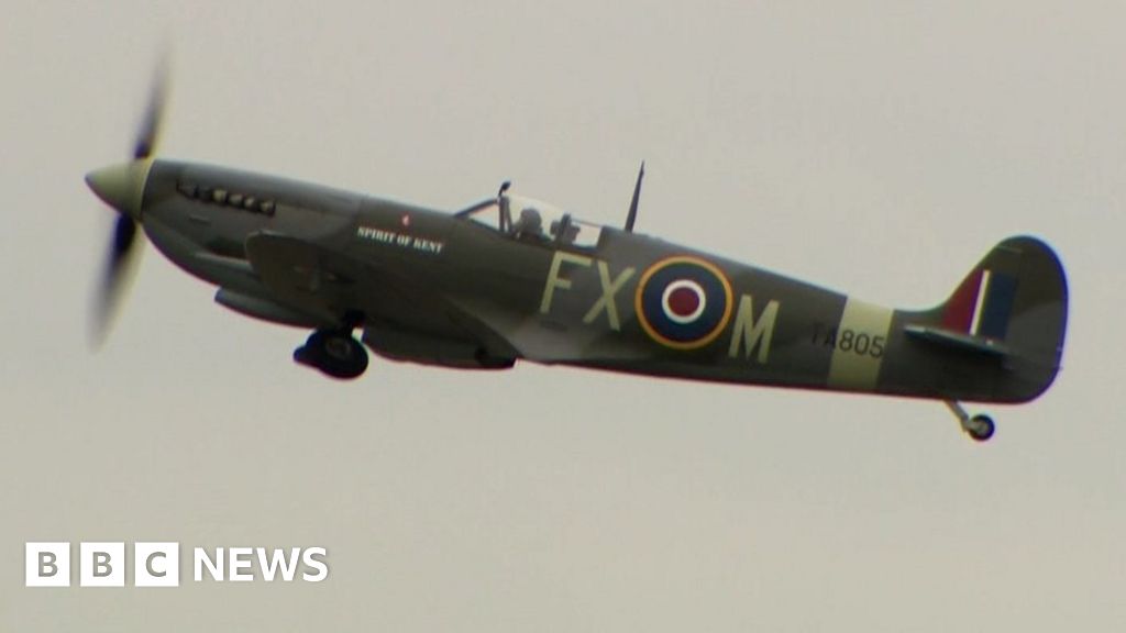 RAF anniversary flypast at Biggin Hill