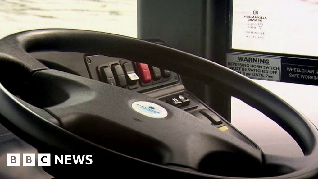 All aboard the driverless bus in Greater Manchester - BBC News