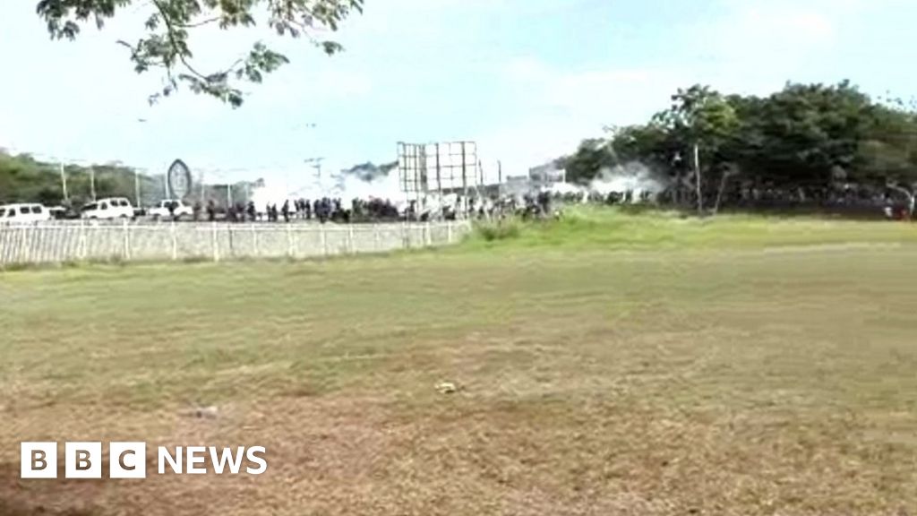 Shots fired at Papua New Guinea student protest - BBC News