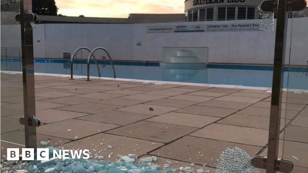 Saltdean Lido: Vandals target pool weeks after reopening - BBC News
