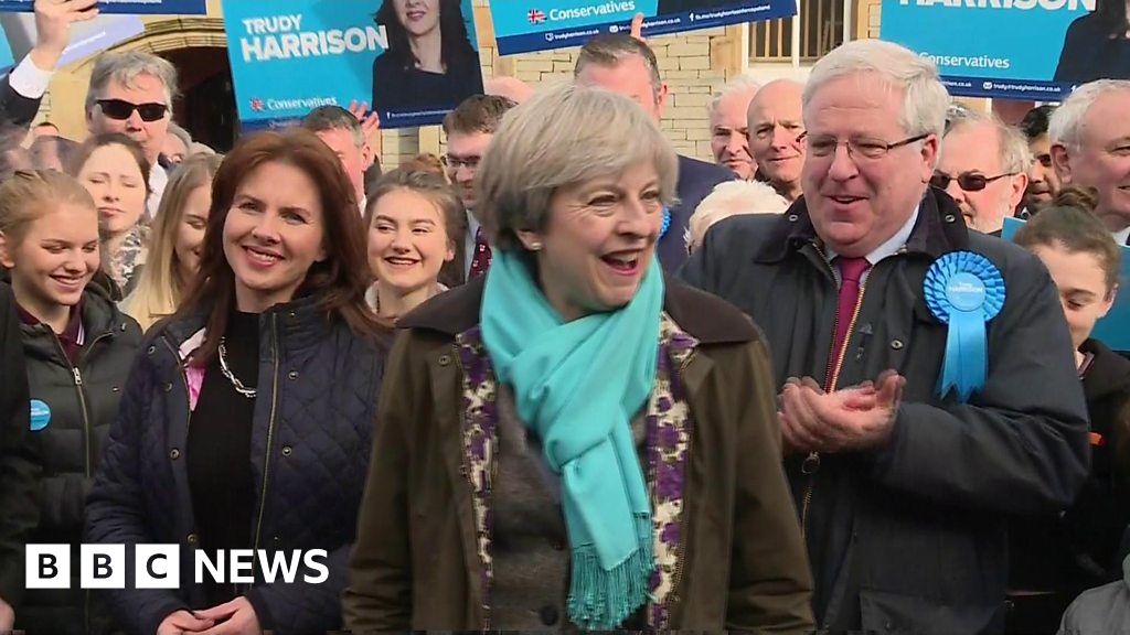 Copeland by-election: Theresa May visits new Tory MP - BBC News