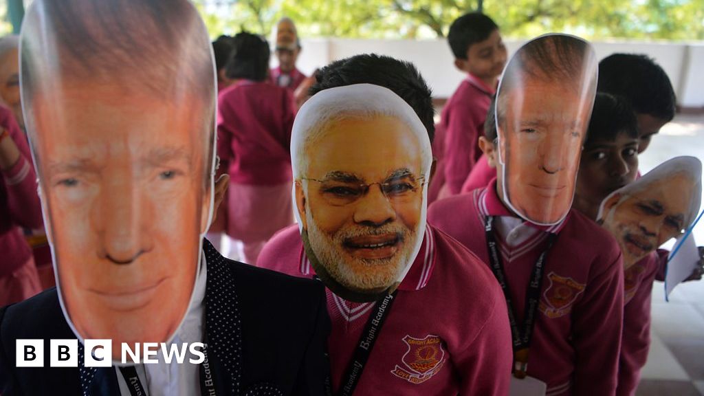 Donald Trump: Huge crowds welcome US president to India
