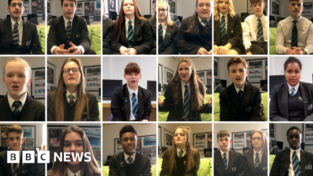 Hadley Learning Community students talk about Telford - BBC News