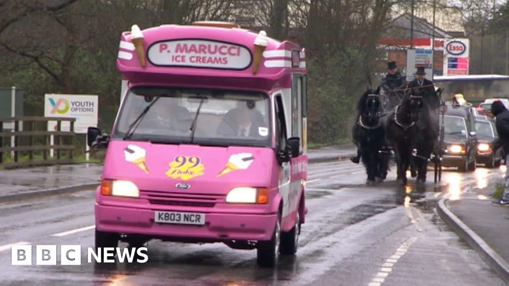 Ice cream van convoy tribute to 'legend' Pasquale Marucci
