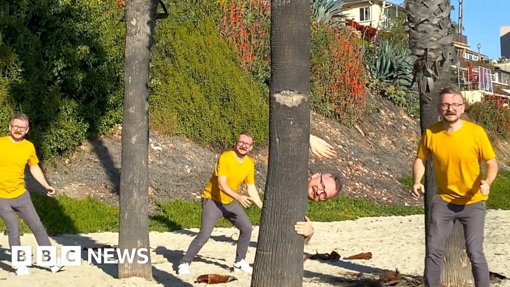 The homemade special effects livening up lockdown - BBC News