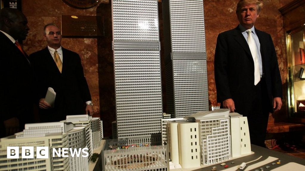 Trump's fortune drops $800m in one year - BBC News