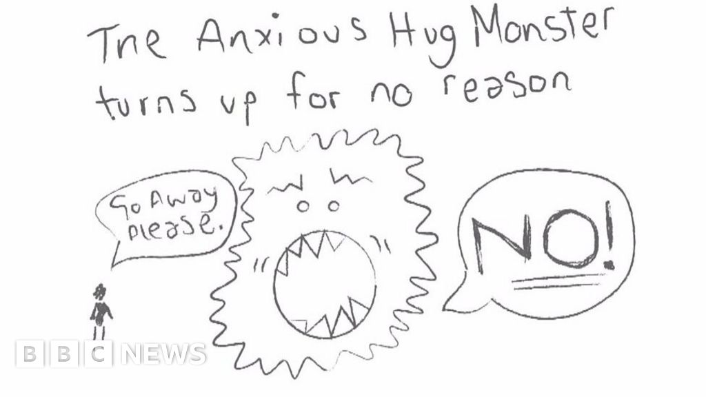 'My anxiety is called The Anxious Hug Monster'