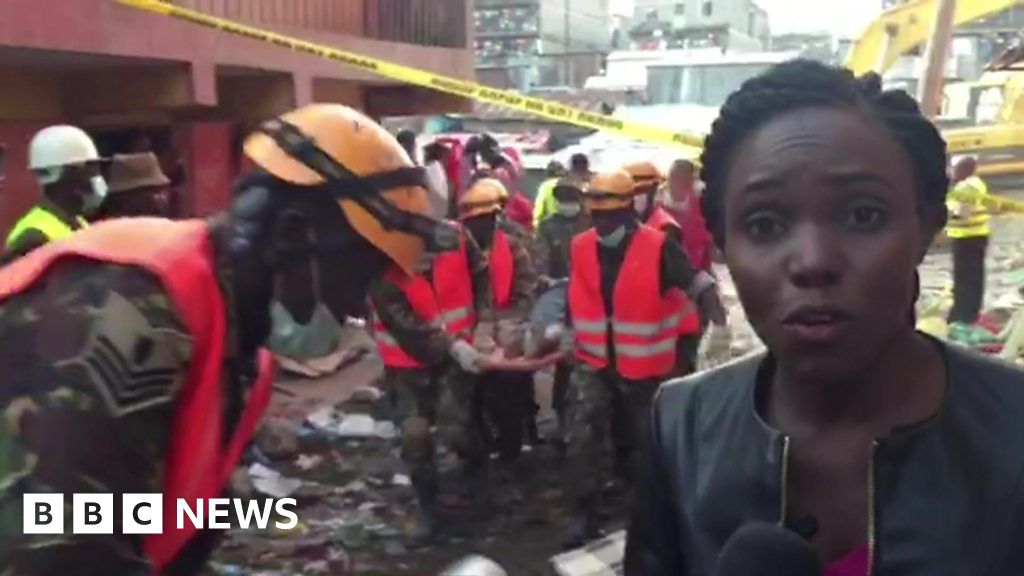 Kenya building collapse: Four rescued in Nairobi - BBC News