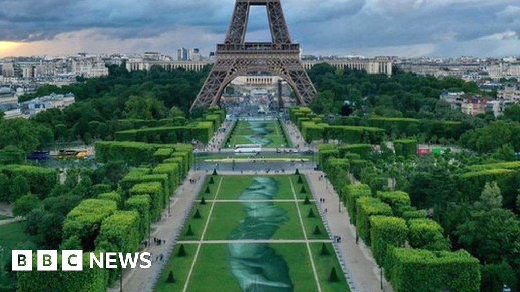 Beyond Walls: Huge biodegradable artwork graces Paris park