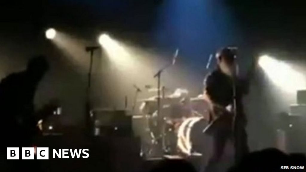 Paris attacks: Hail of bullets heard as band plays on stage - BBC News
