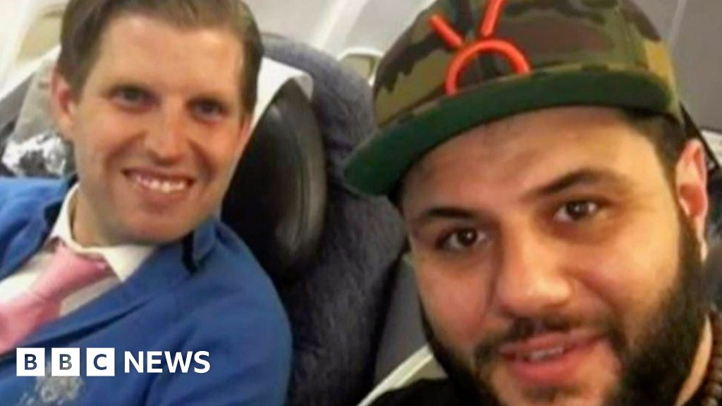 Muslim comedian sat next to Eric Trump on a flight - BBC News
