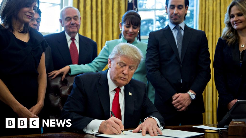 Trump Executive Order Signed On Business Regulations Bbc News