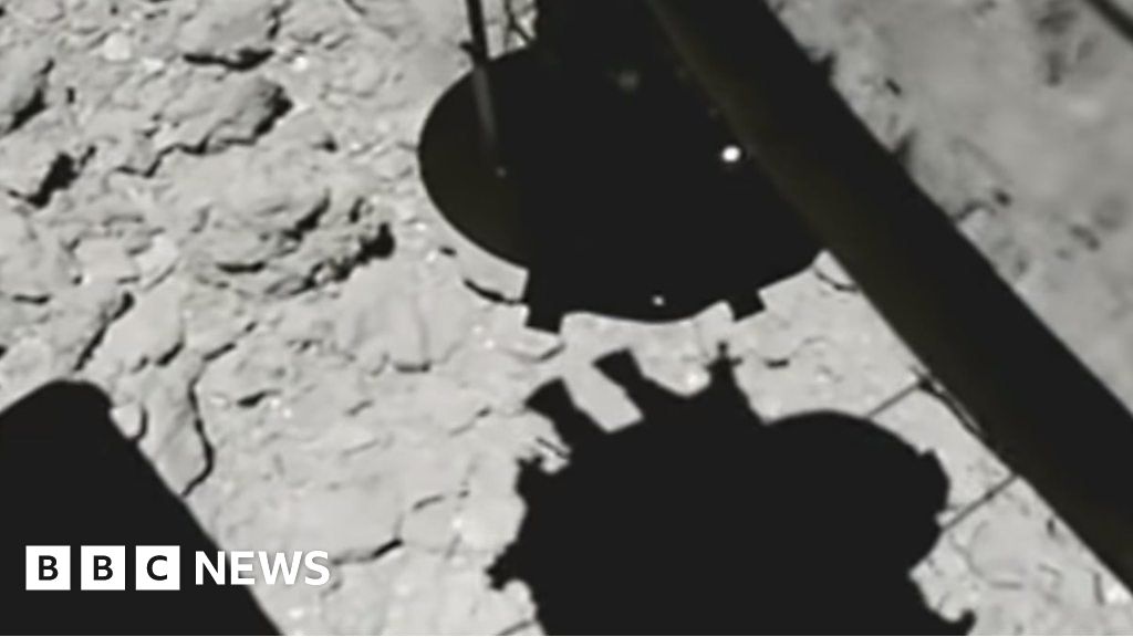 Movie shows moment of asteroid landing - BBC News