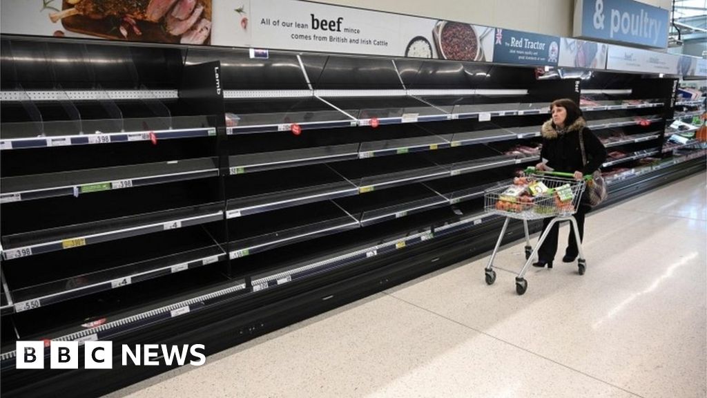 Record fall in UK economy forecast - BBC News