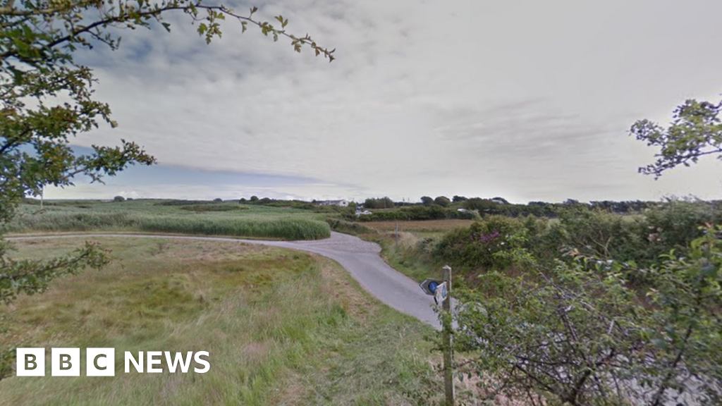 Anglesey: Man rescued after falling into deep ditch - BBC News