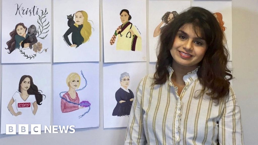 Meet the artist who draws scientists for Instagram - BBC News