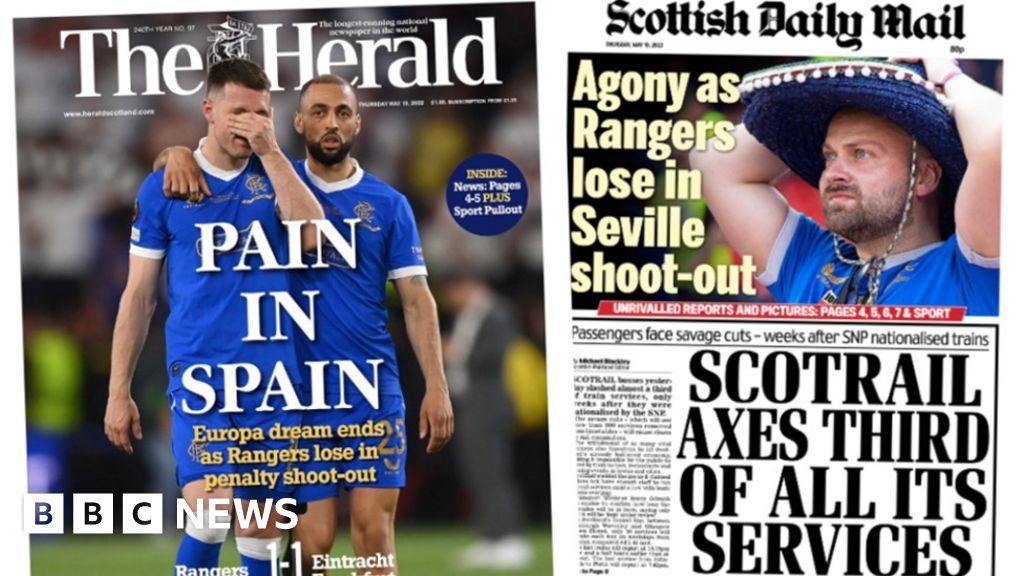 Scotland's papers: Rangers 'pain in Spain' and ScotRail 'cuts chaos'