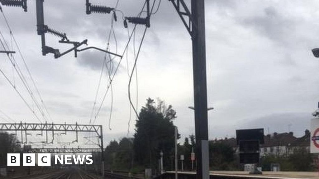Trains between Northampton and London halted due to overhead line ...