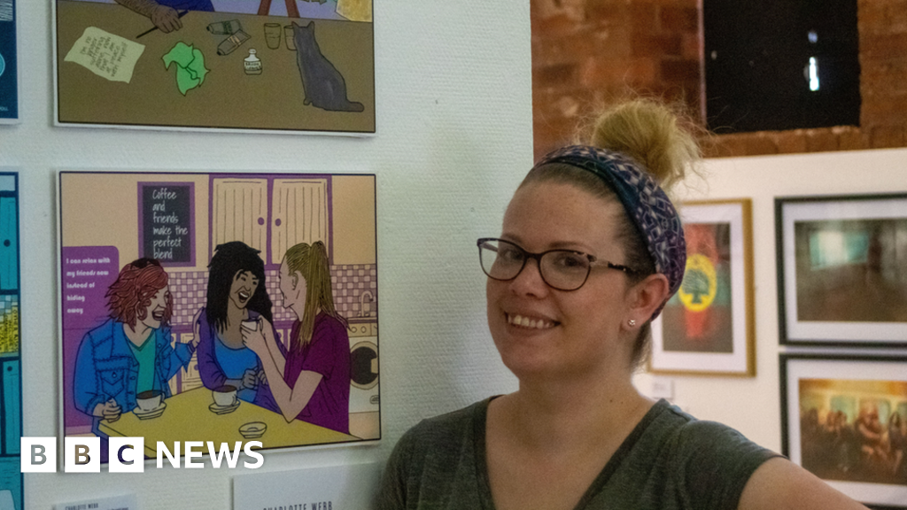 Wolverhampton artists beating addiction with painting and drawing - BBC ...