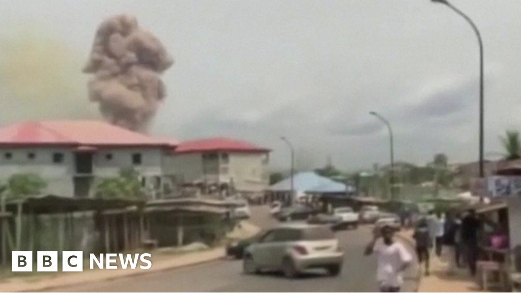 Aftermath of Equatorial Guinea explosions - BBC News