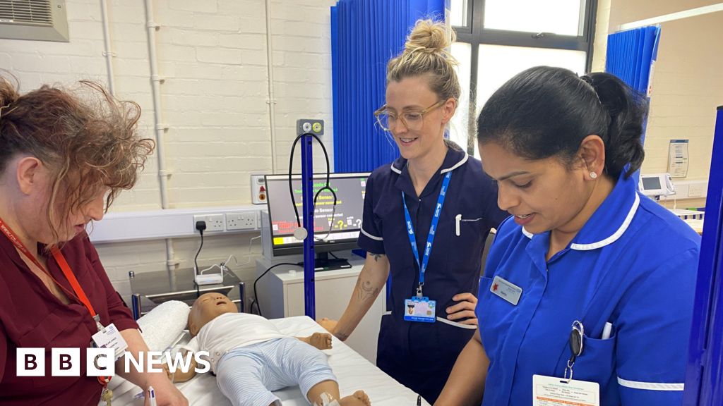 Baby simulator is a 'gamechanger' for Norfolk hospital training - BBC News
