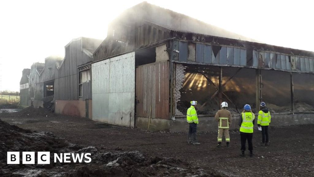 Carlisle fire: Smoke continues almost a month after waste blaze - BBC News