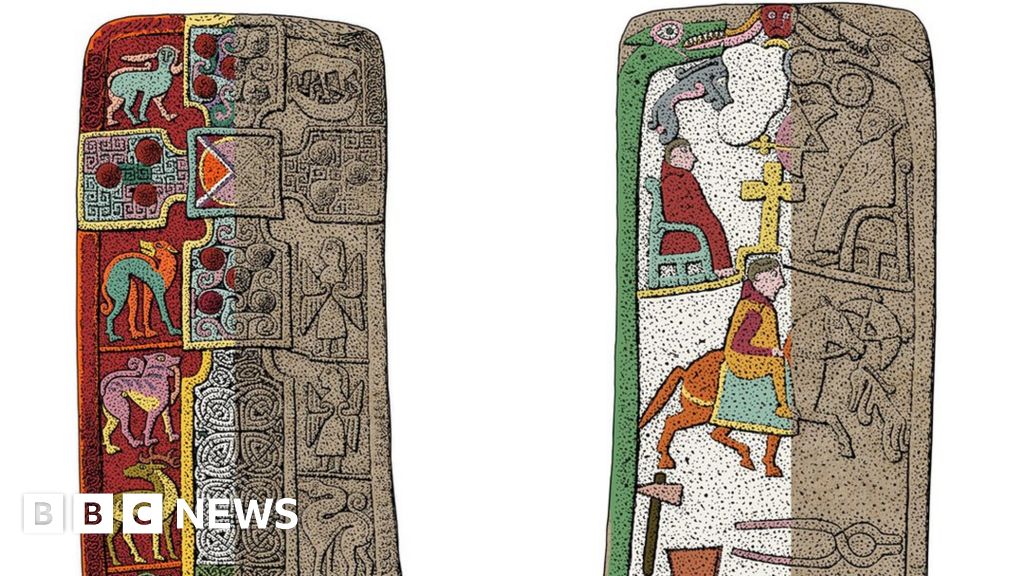 Scotland's carved Pictish stones re-imagined in colour