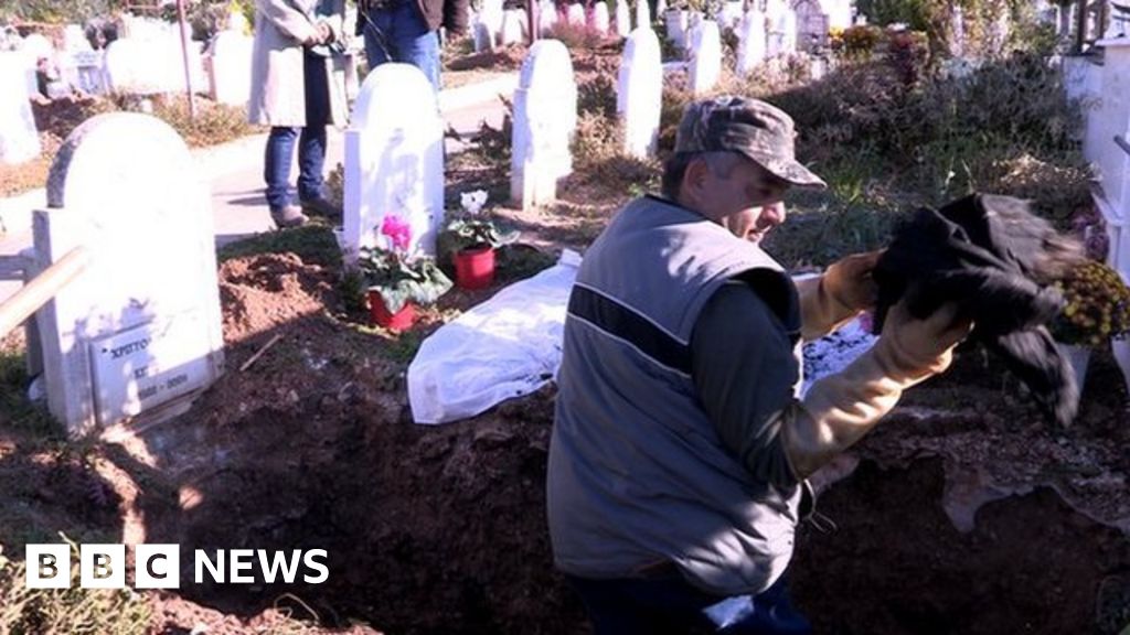 Why bodies are being exhumed in Greece - BBC News