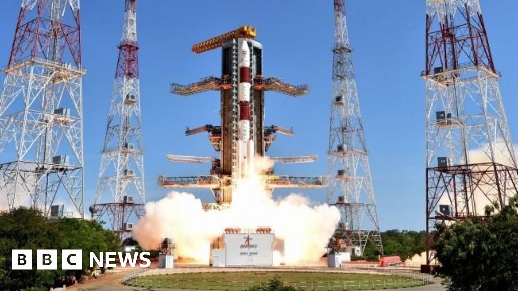 Indian rocket carries 20 satellites to space - BBC News