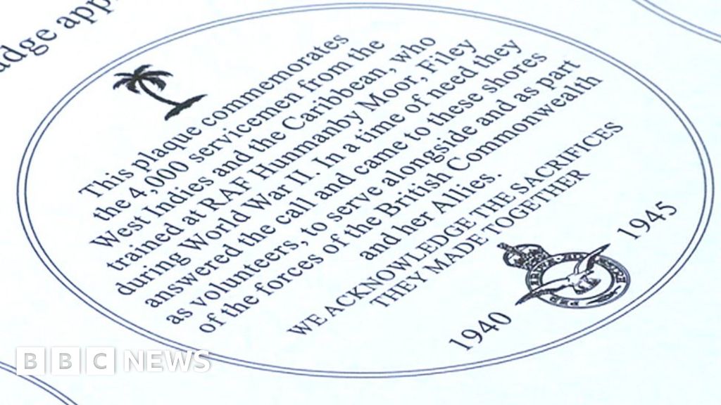 Filey memorial for Caribbean WWII RAF ground crew to go ahead - BBC News