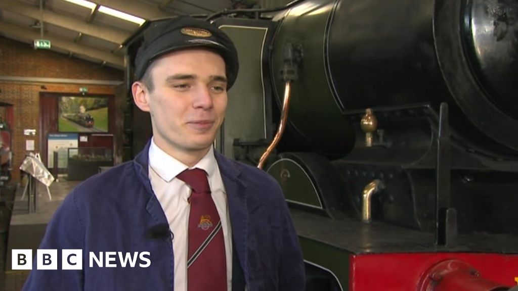 Bluebell Railway line appoints its youngest ever driver - BBC News
