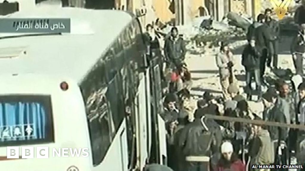 Syria war: Rebels evacuated in besieged villages deal - BBC News