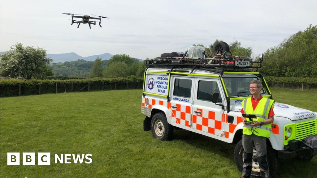Brecon Mountain Rescue Team gets permission to use drones - BBC News