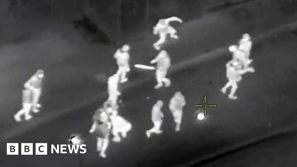 Police helicopter Edinburgh firework attacks as 19 arrested