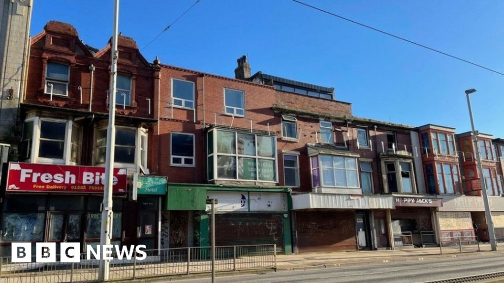 Blackpool neglected seafront buildings 'a scar' on resort - BBC News