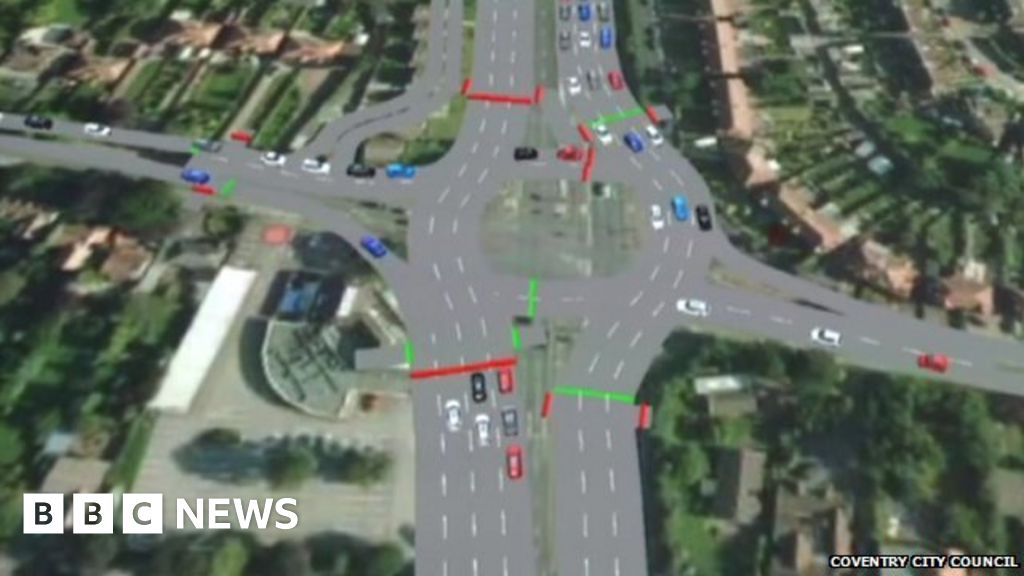 Coventry road redesign video 'shows crashes' on A45 - BBC News