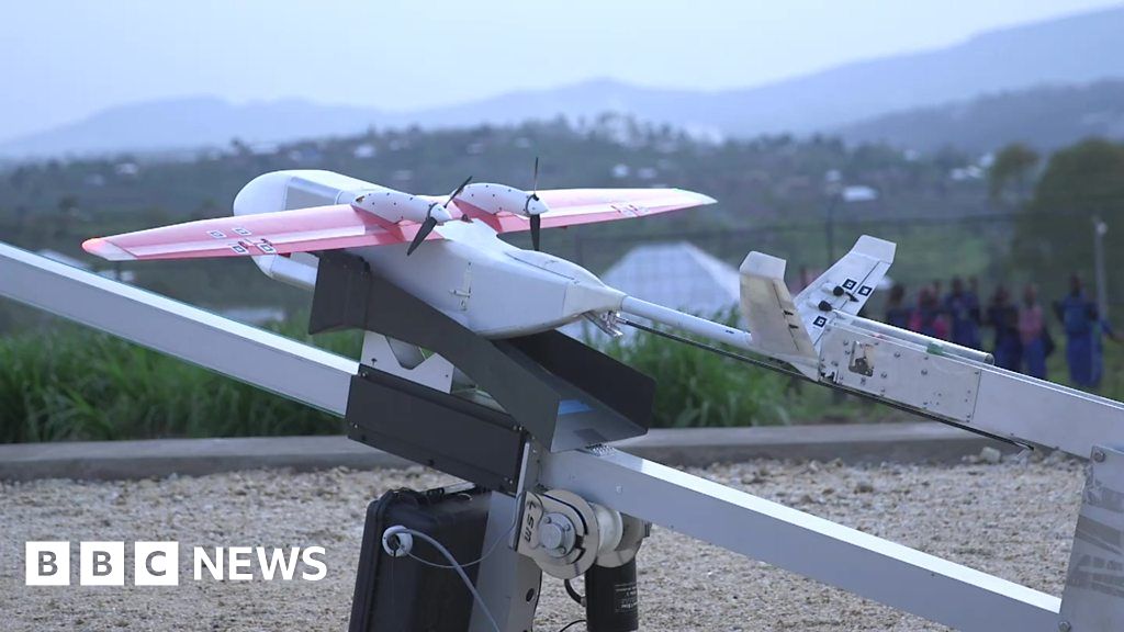 Drone delivery begins in Africa - BBC News